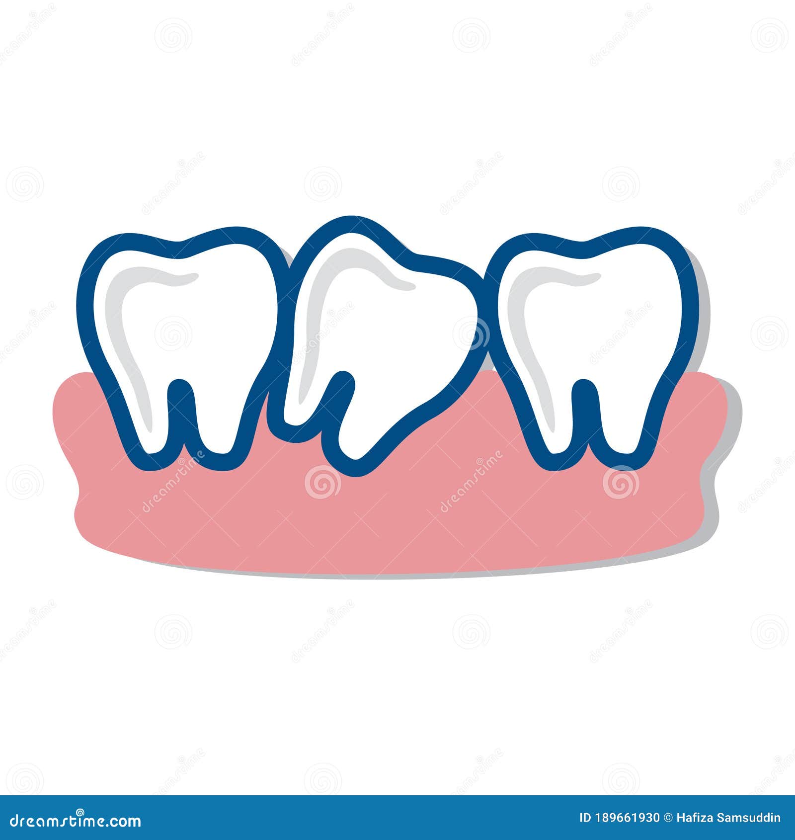 Teeth Enamel. Vector Illustration Decorative Design Stock Vector ...