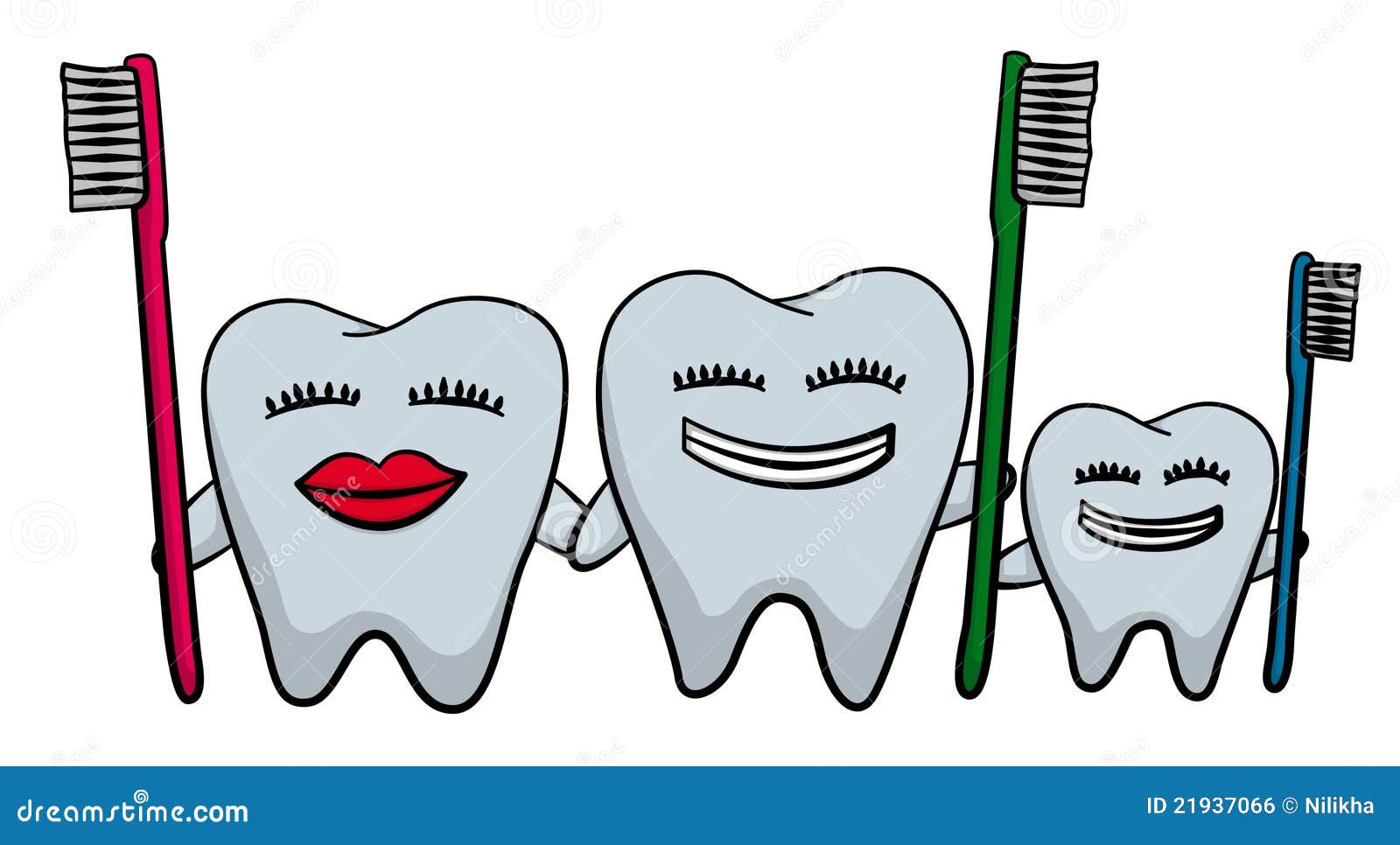 Teeth family stock illustration. Illustration of mommy - 21937066