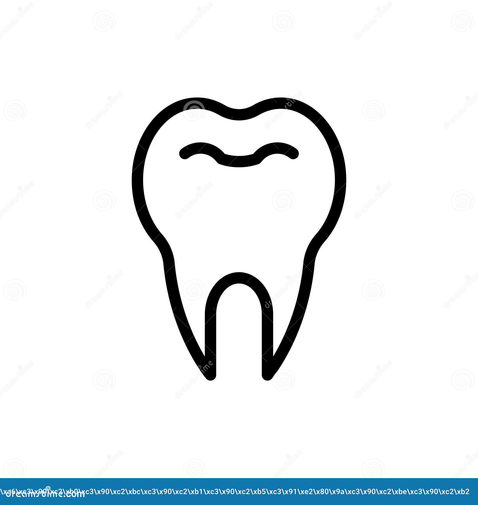 Teeth flat icon stock vector. Illustration of human - 104293848