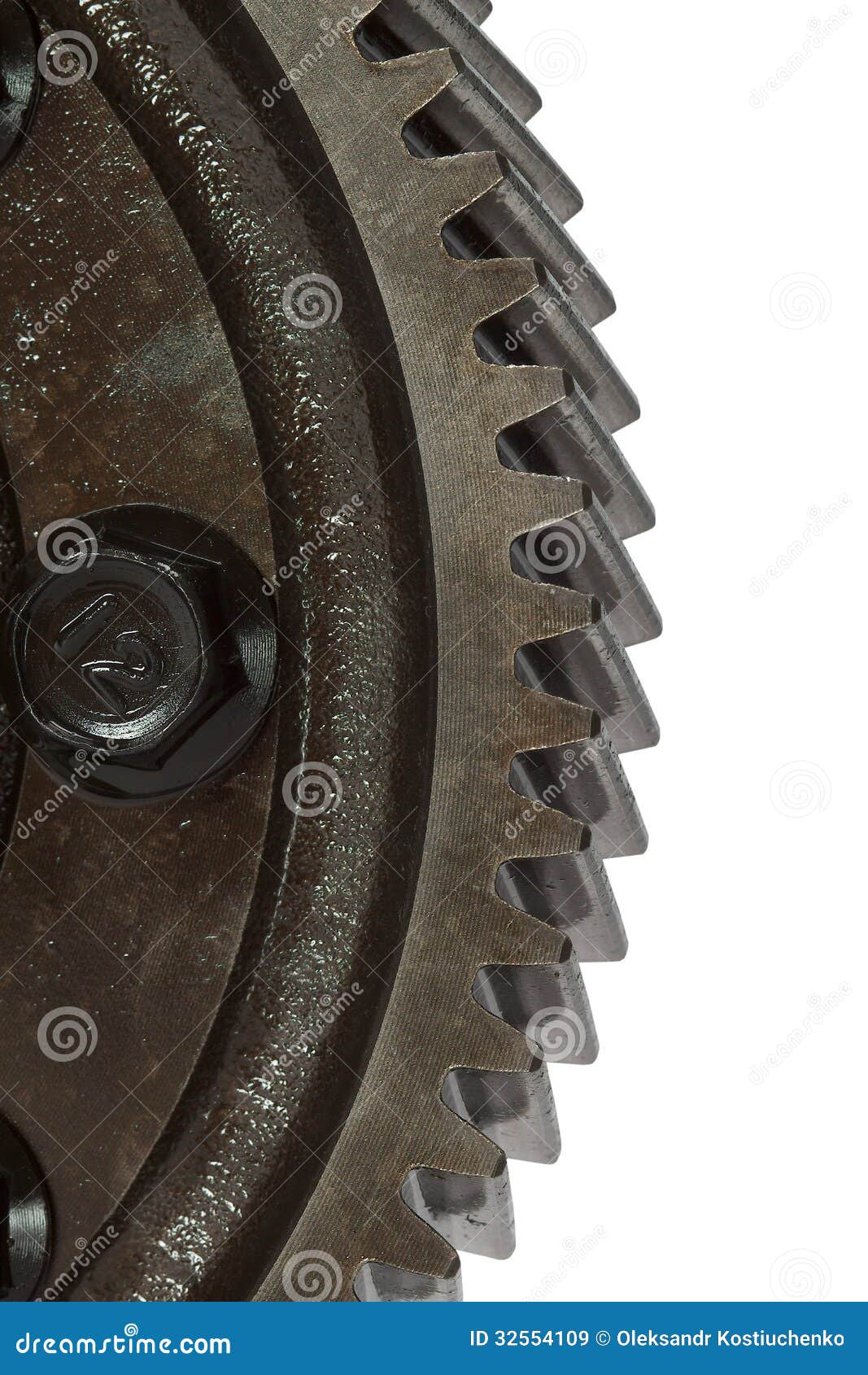 Teeth Of Gear Cogwheel, Isolated On White Background Stock Image ...