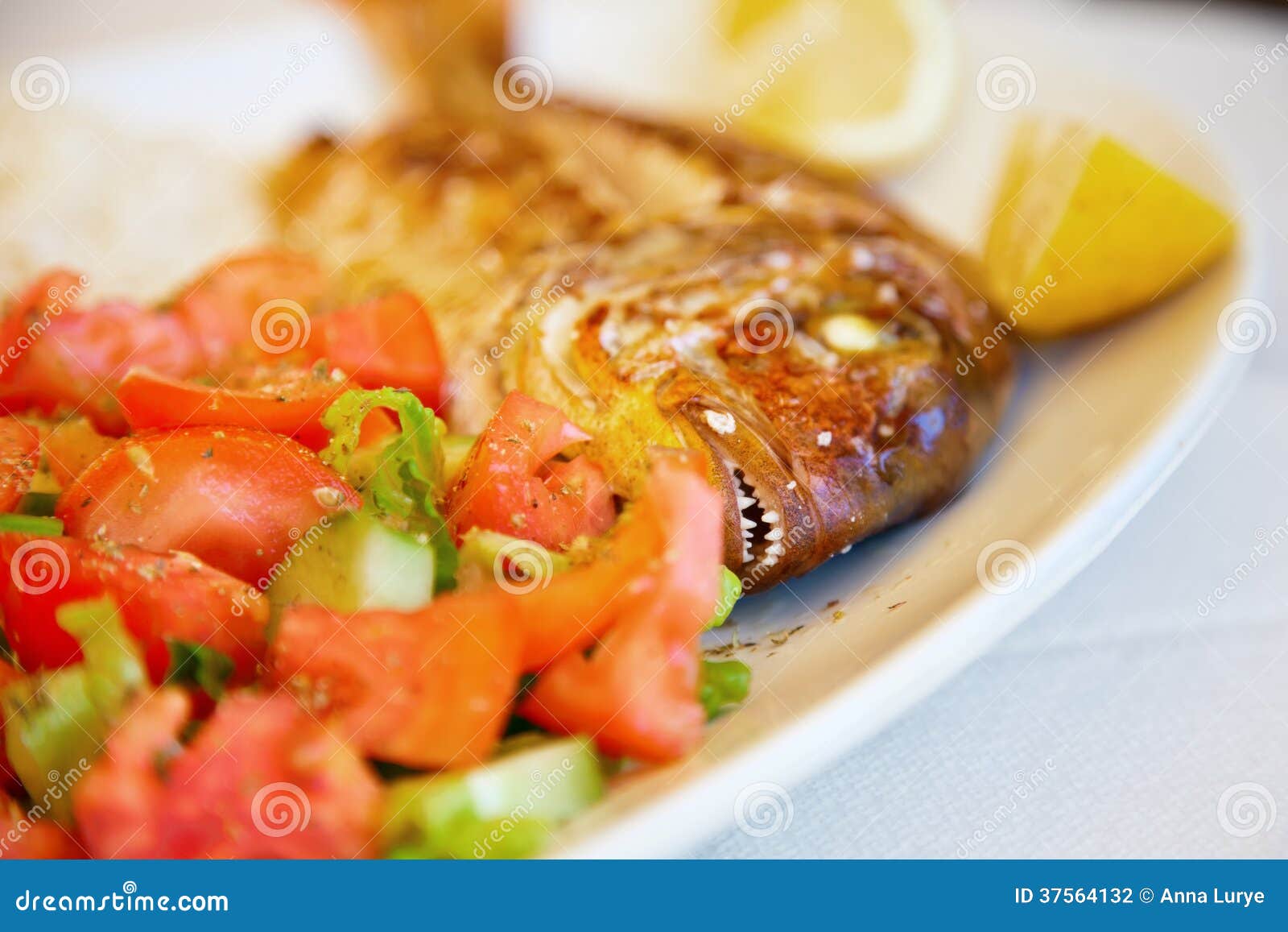 Teeth of Grilled Red Snapper Stock Photo - Image of snapper, full: 37564132
