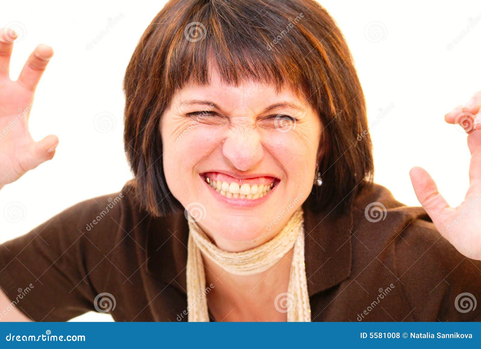 Teeth growl grimace. stock photo. Image of head, mouth - 5581008