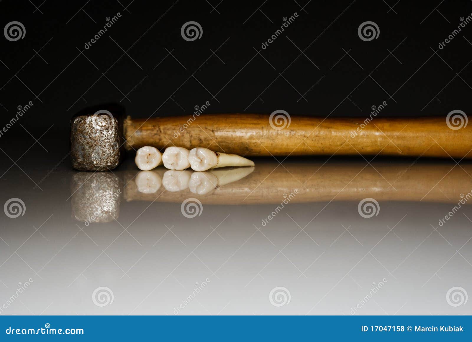 Teeth and hammer stock photo. Image of instrument, human - 17047158