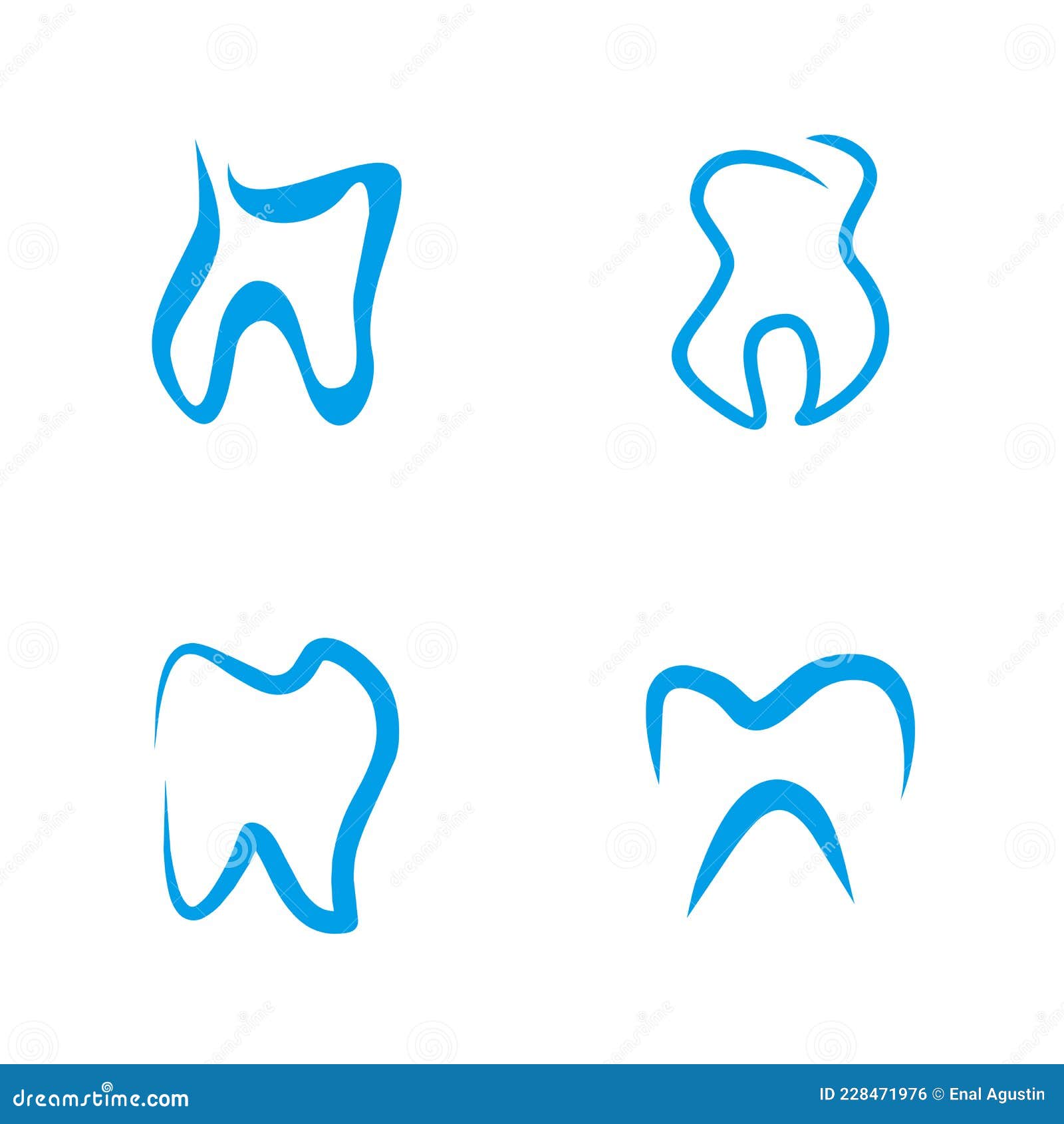 Teeth Icon Symbol Logo Design Vector Stock Vector - Illustration of ...