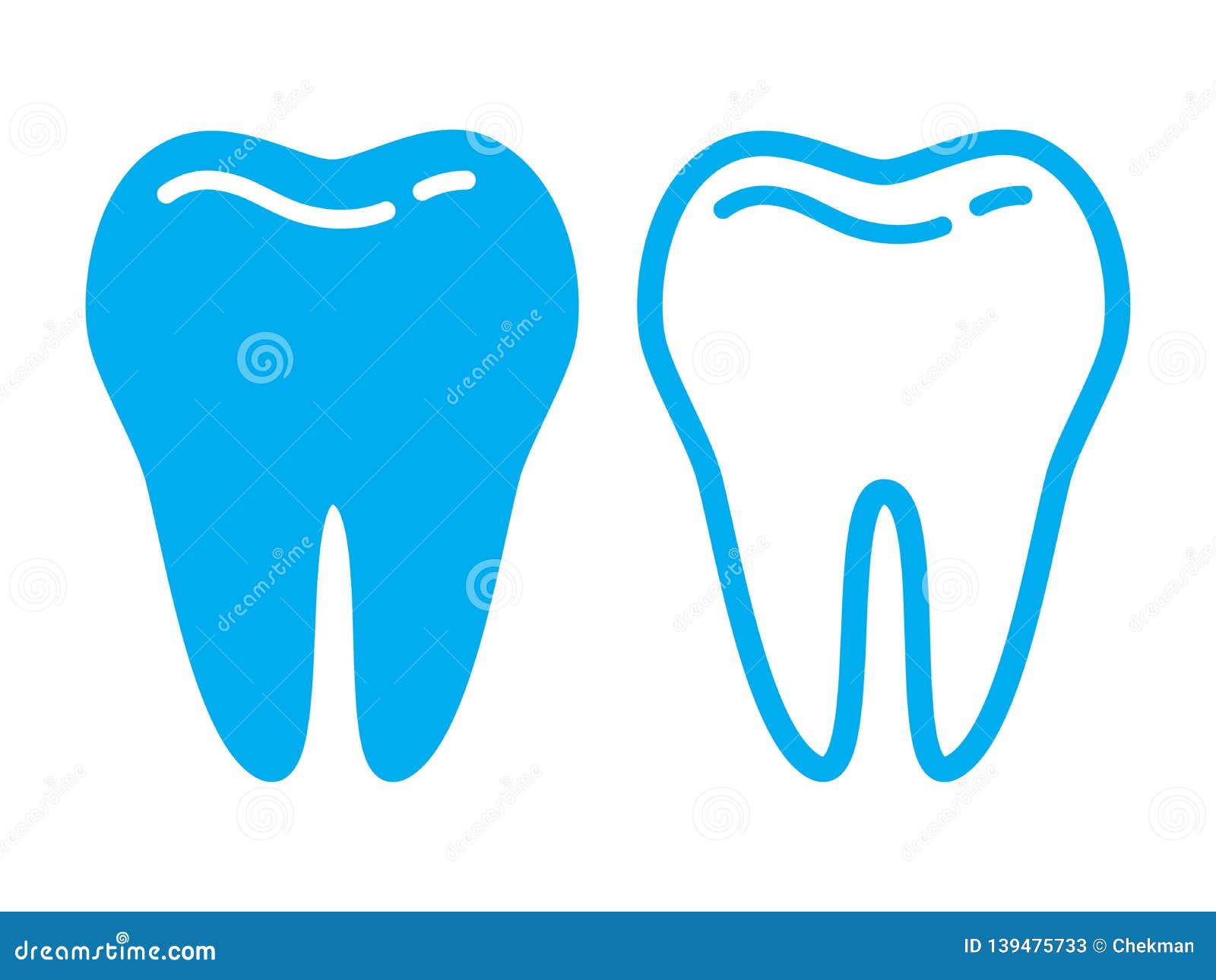 Teeth Icon. Vector Illustration Stock Illustration - Illustration of ...