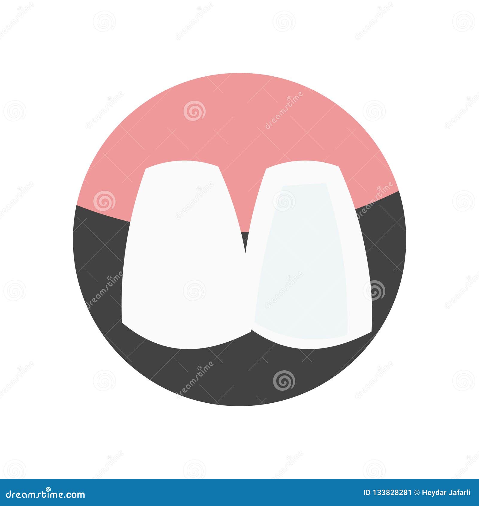 Teeth Icon Vector Sign and Symbol Isolated on White Background Stock ...