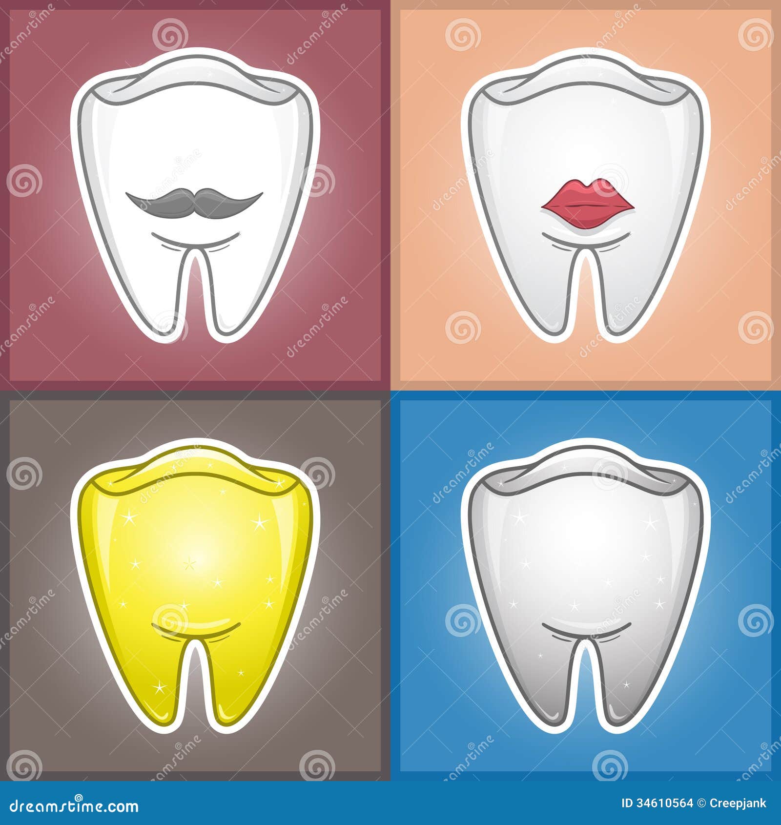 Teeth - Illustration stock illustration. Illustration of medicine ...