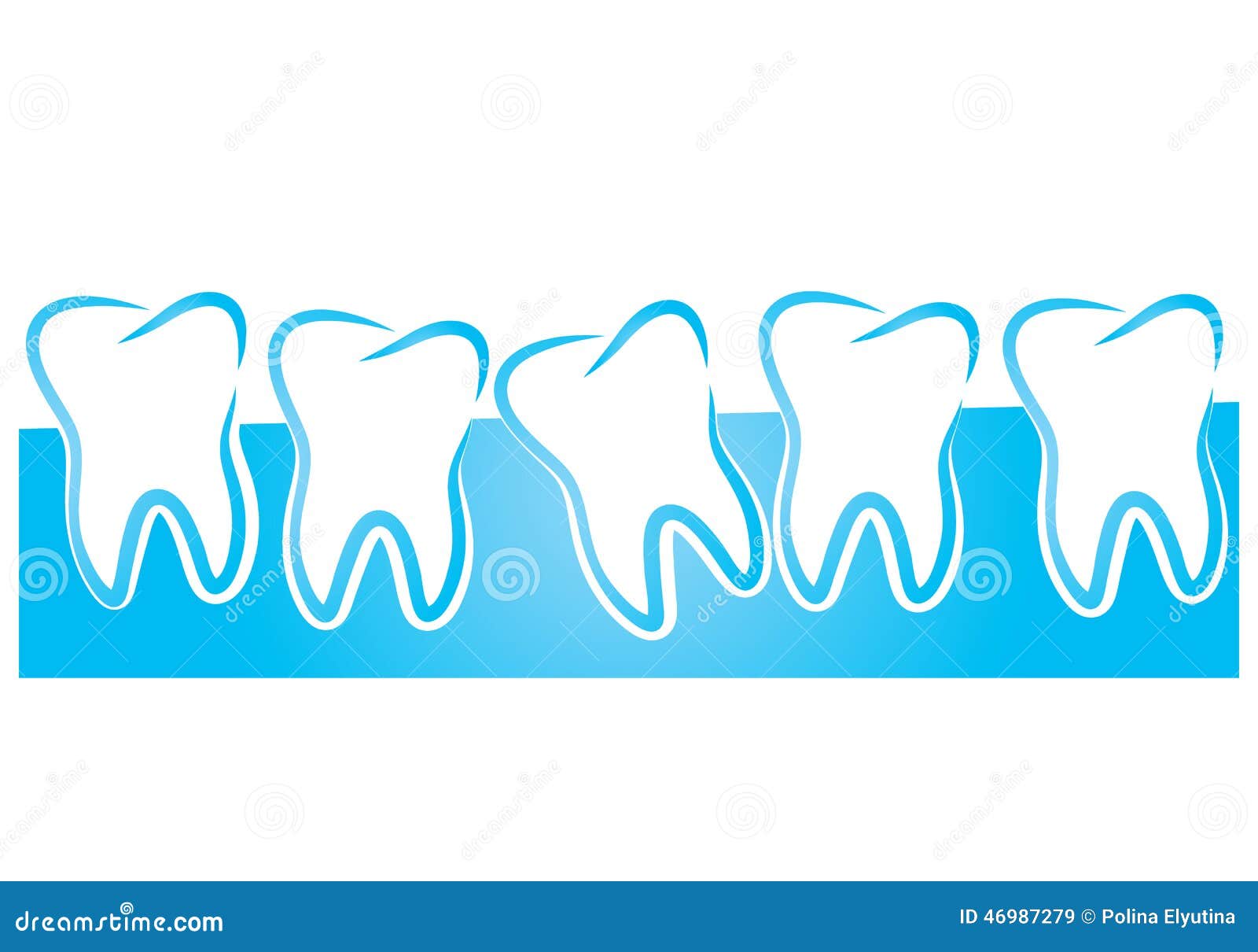 Teeth for inscription stock vector. Illustration of dentistry - 46987279