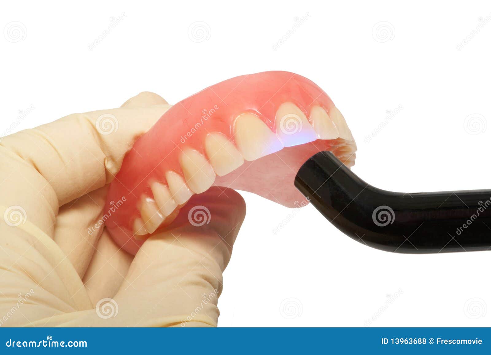 Teeth with Lamp Photopolymerization Stock Photo - Image of professional ...