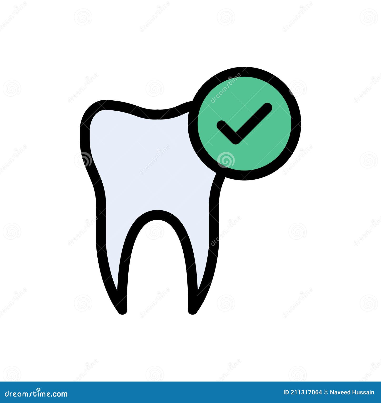 Teeth mark stock vector. Illustration of stomatology - 211317064