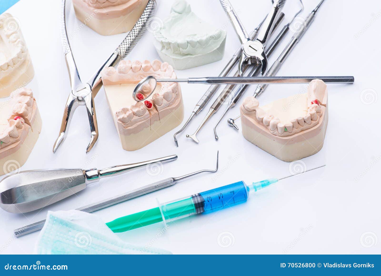 Basic Dental Examination Instruments Set Royalty-Free Stock Photo ...