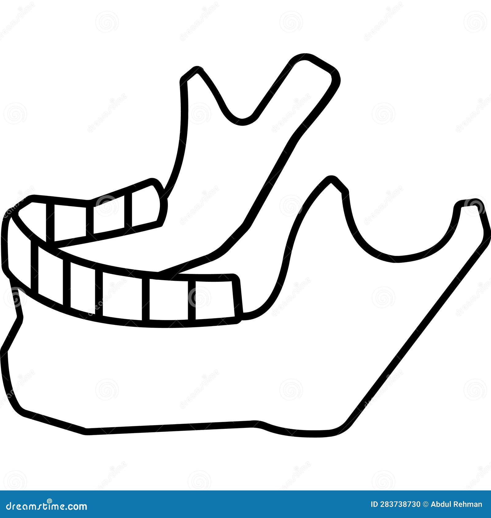 Teeth Outline Vector Icon that Can Easily Edit or Modify. Stock Vector ...