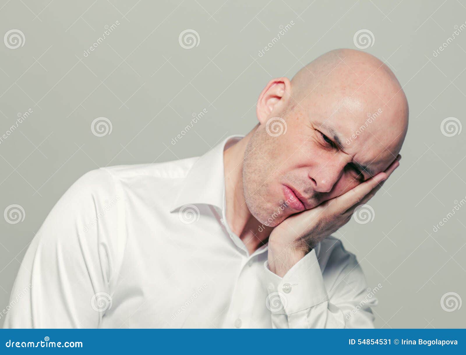 Teeth Pain Concept. Defenseless Head. Suffering. Punch In Face. Destroy ...