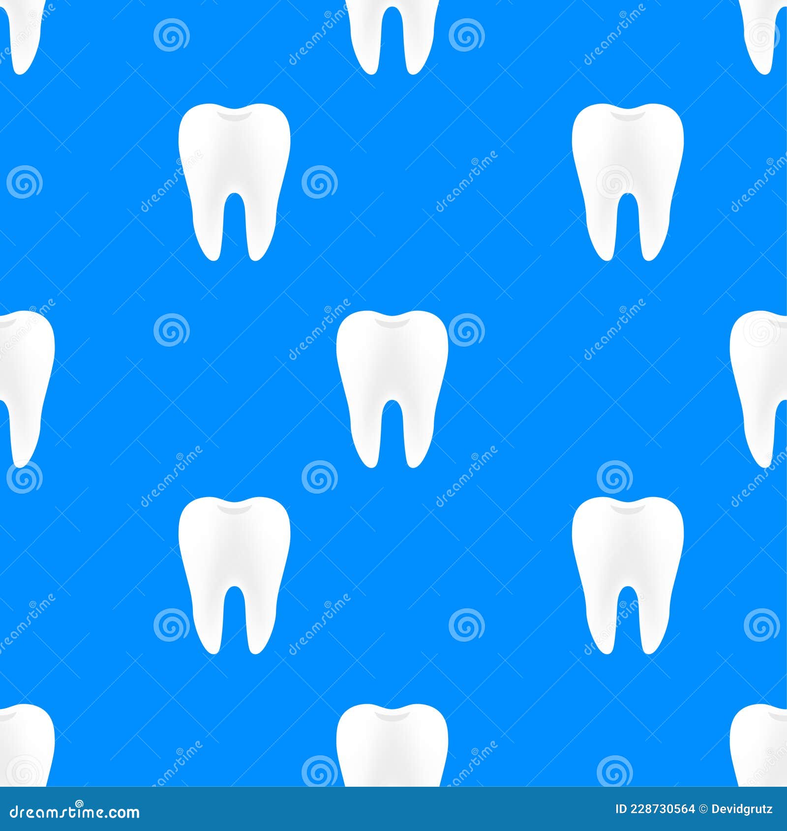 Teeth Pattern Dentist. Healthy Teeth. Human Teeth. Vector Stock ...