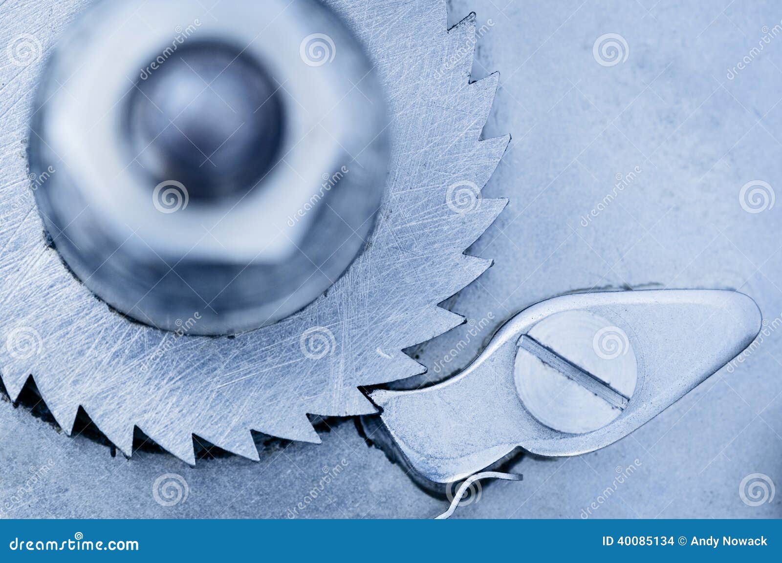 Teeth and pawl stock photo. Image of material, closeup - 40085134