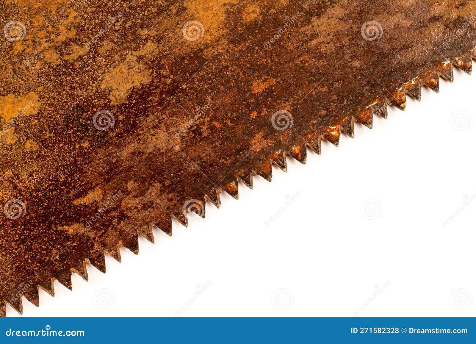 The Teeth of a Rusty Hacksaw are Close-ups. Stock Photo - Image of ...