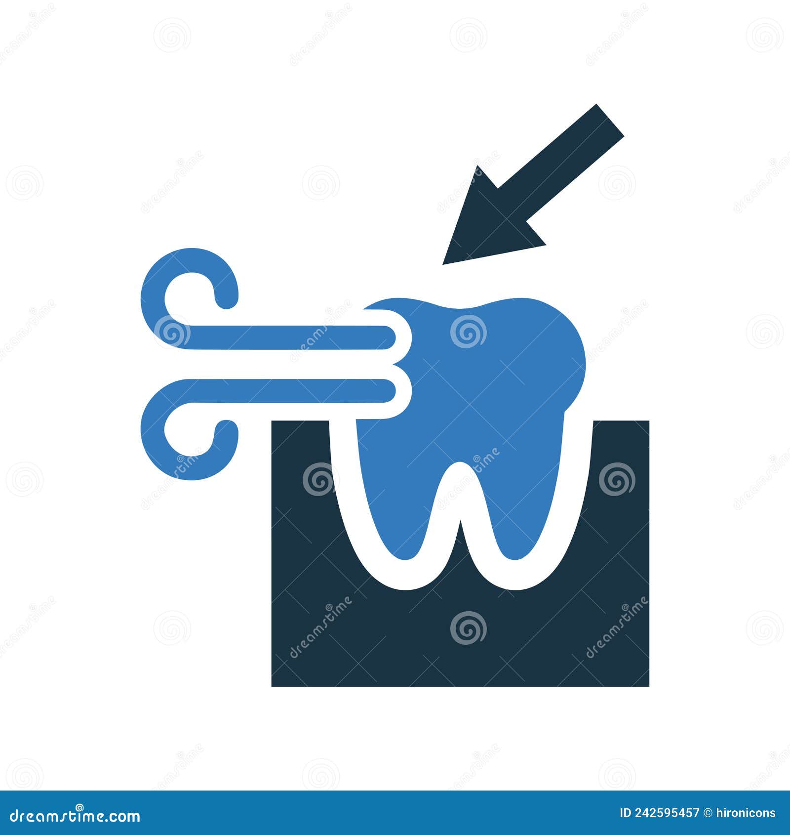 Teeth Sensitivity Icon. Simple Editable Vector Graphics Stock Vector ...