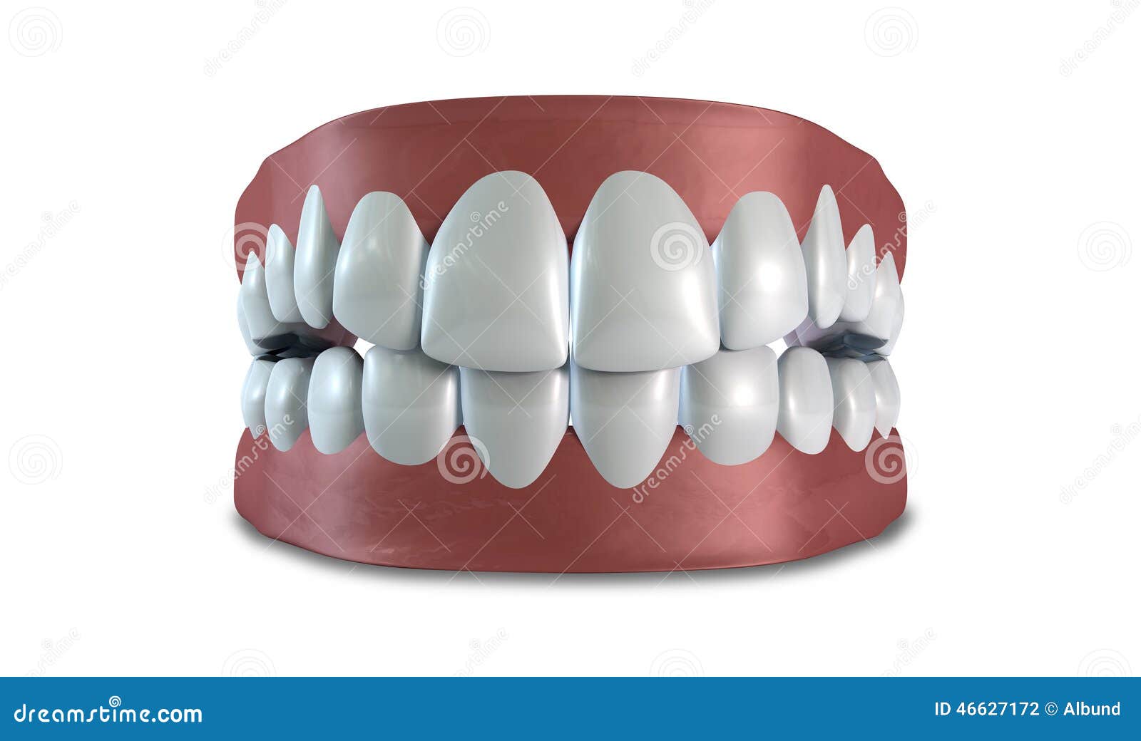 Teeth Set Closed Isolated stock illustration. Illustration of ...
