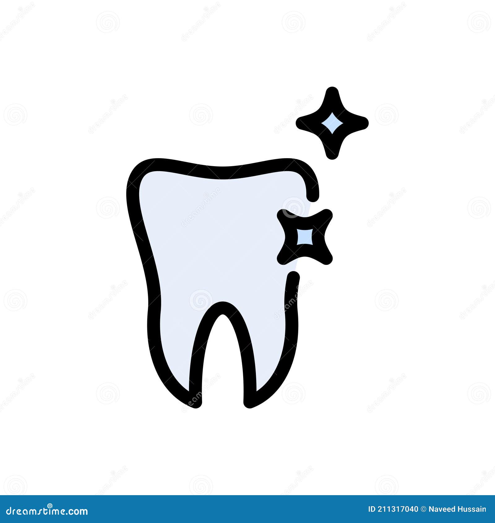 Teeth shine stock vector. Illustration of dentistry - 211317040