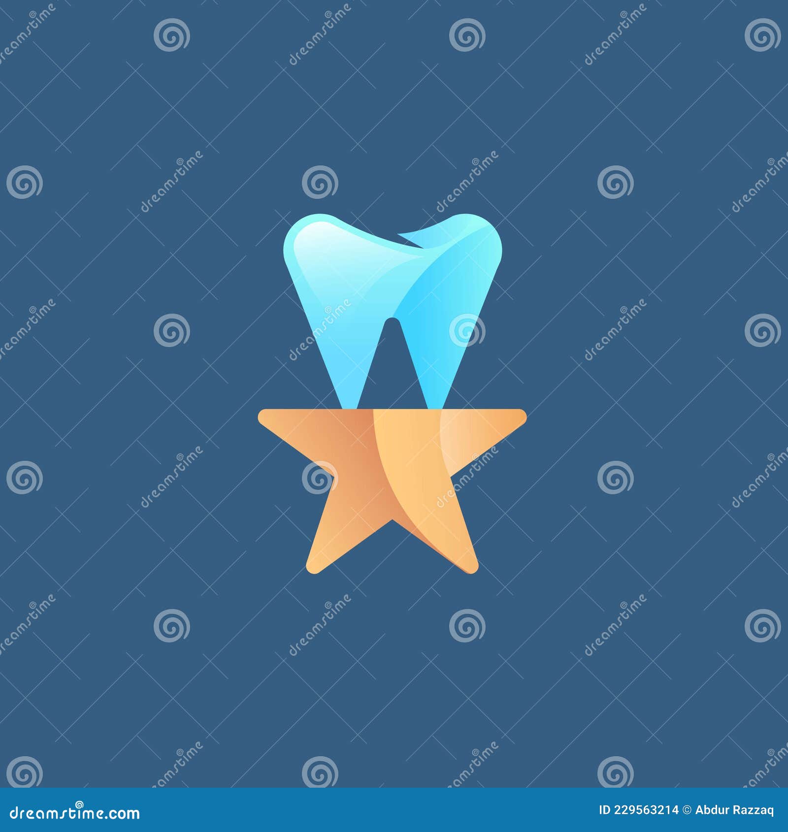 Teeth with Star Logo Icon Design Concept Vector Stock Illustration ...