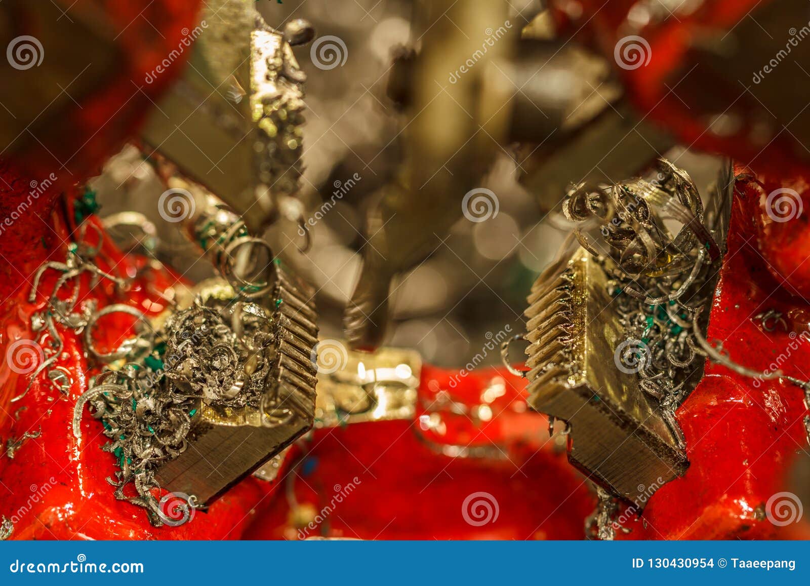 Teeth Threading Machine Pipe Stock Photo - Image of metal, hydraulic ...