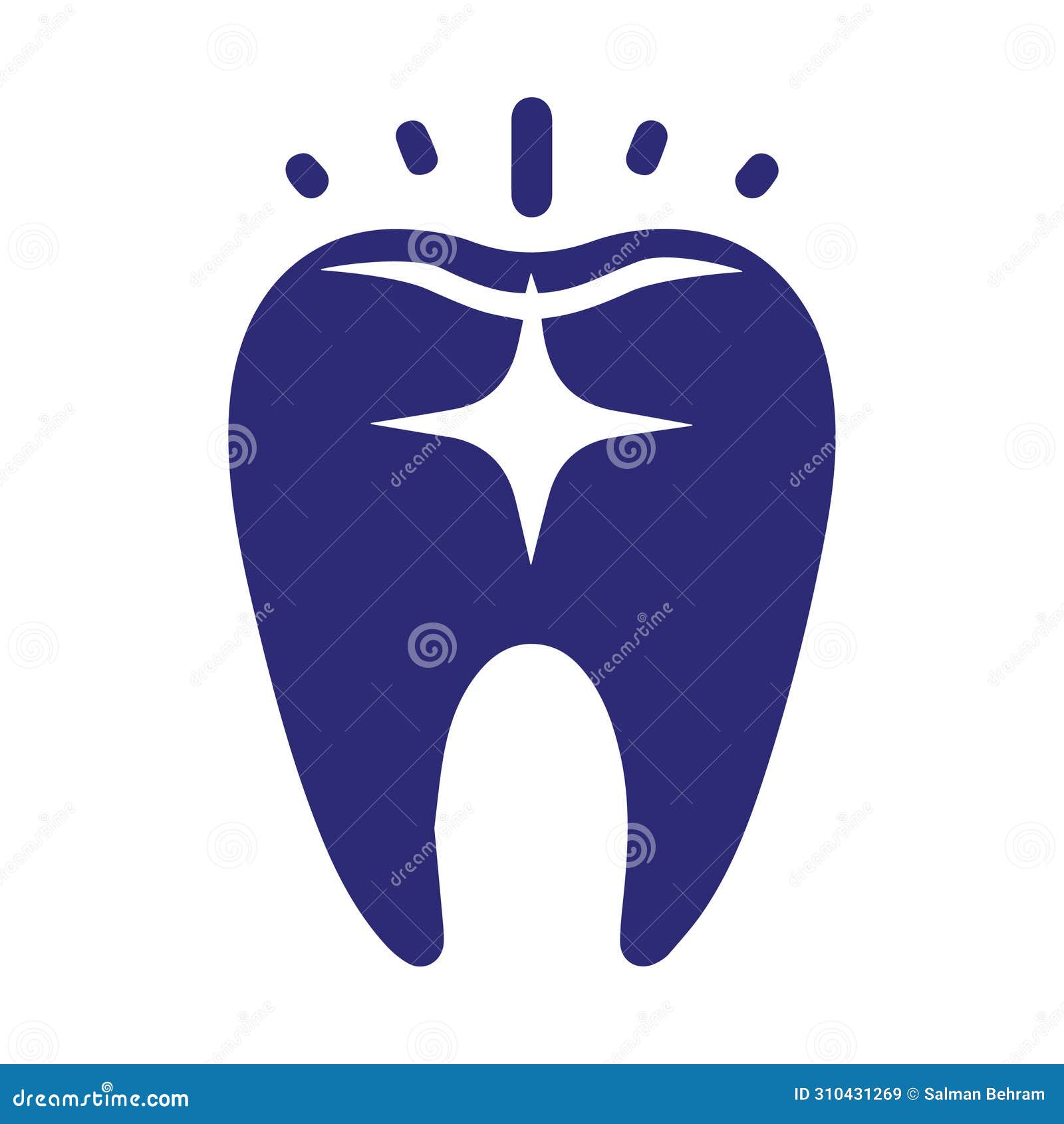 Teeth Tooth Logo Design Vector Illustration Stock Vector - Illustration ...