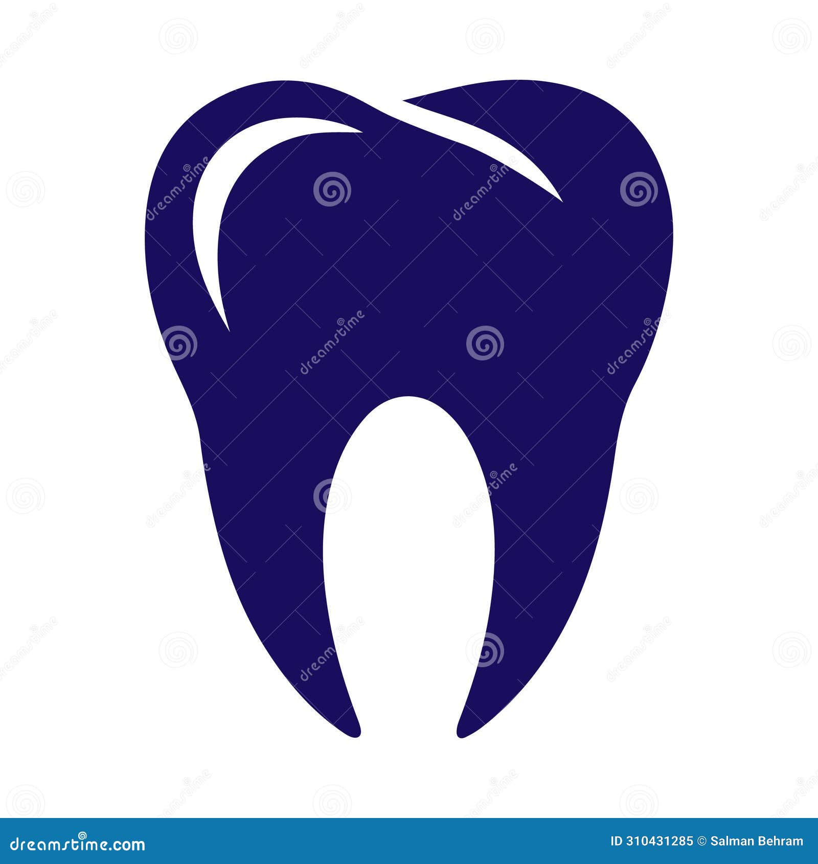 Teeth Tooth Logo Design Vector Illustration Stock Vector - Illustration ...