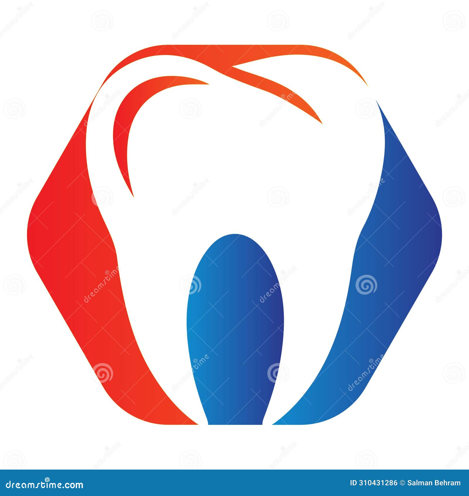 Teeth Tooth Logo Design Vector Illustration Stock Vector - Illustration ...