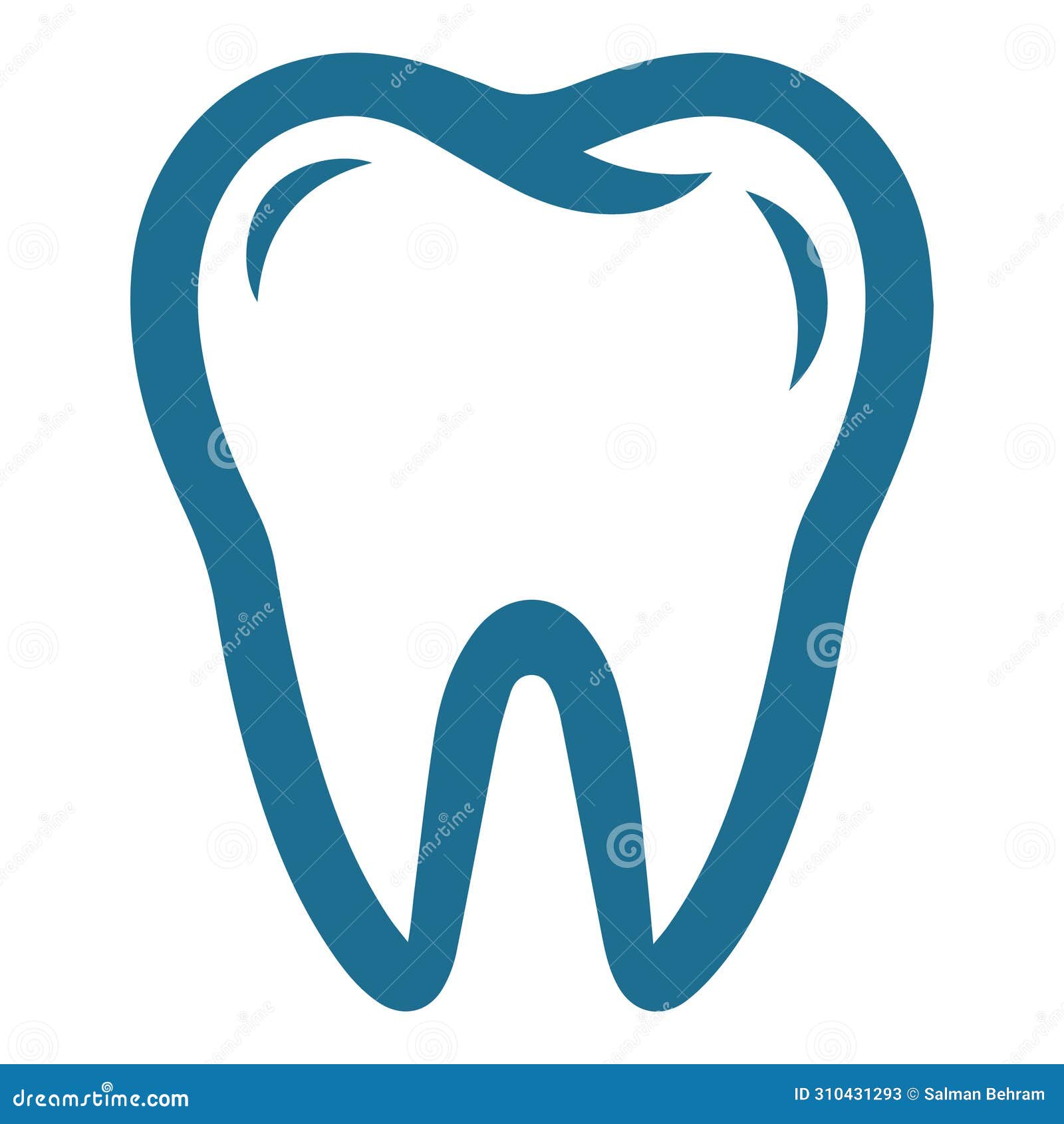 Teeth Tooth Logo Design Vector Illustration Stock Vector - Illustration ...