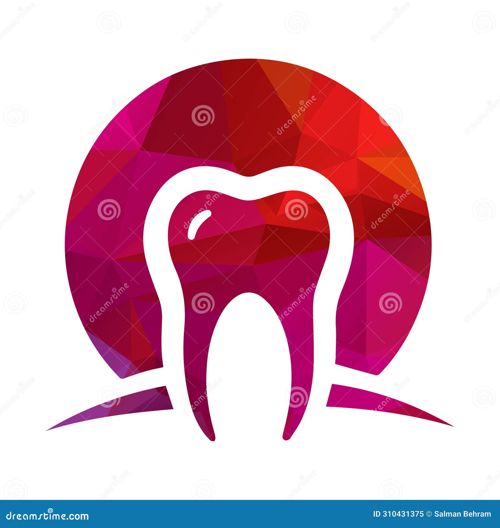 Teeth Tooth Logo Design Vector Illustration Stock Illustration ...