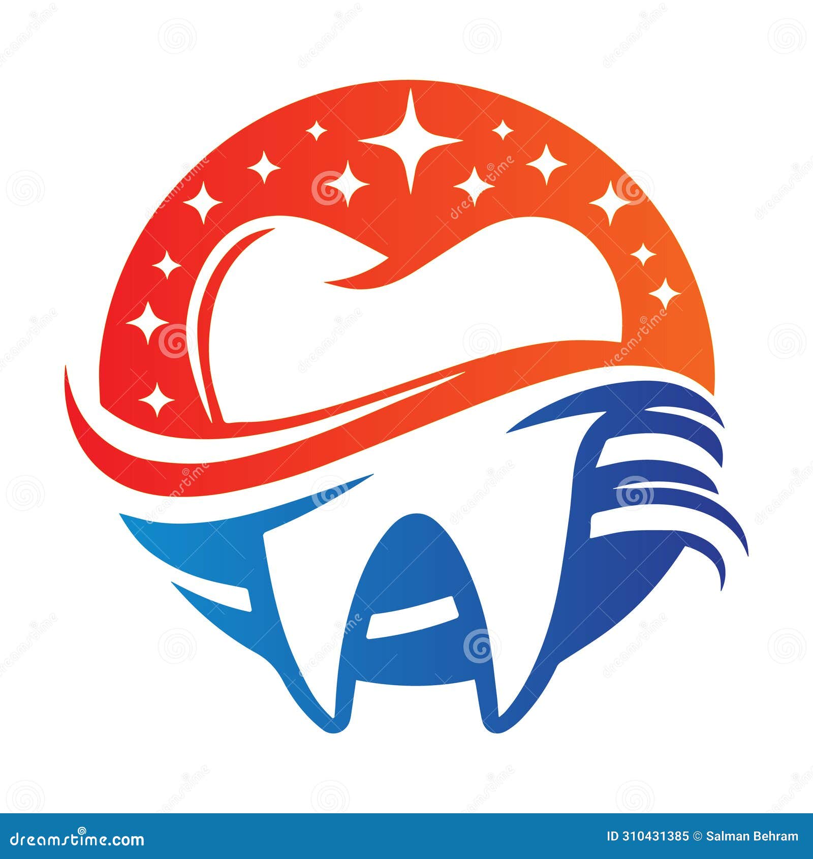 Teeth Tooth Logo Design Vector Illustration Stock Illustration ...