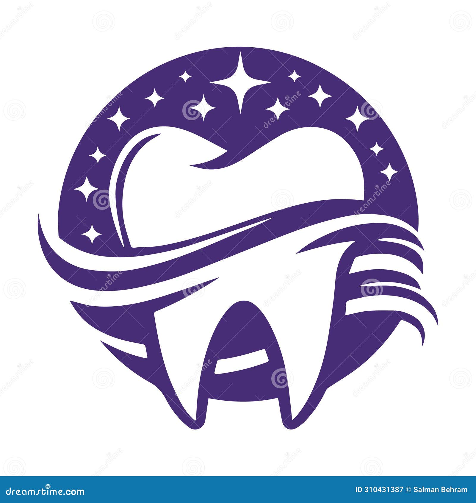 Teeth Tooth Logo Design Vector Illustration Stock Illustration ...