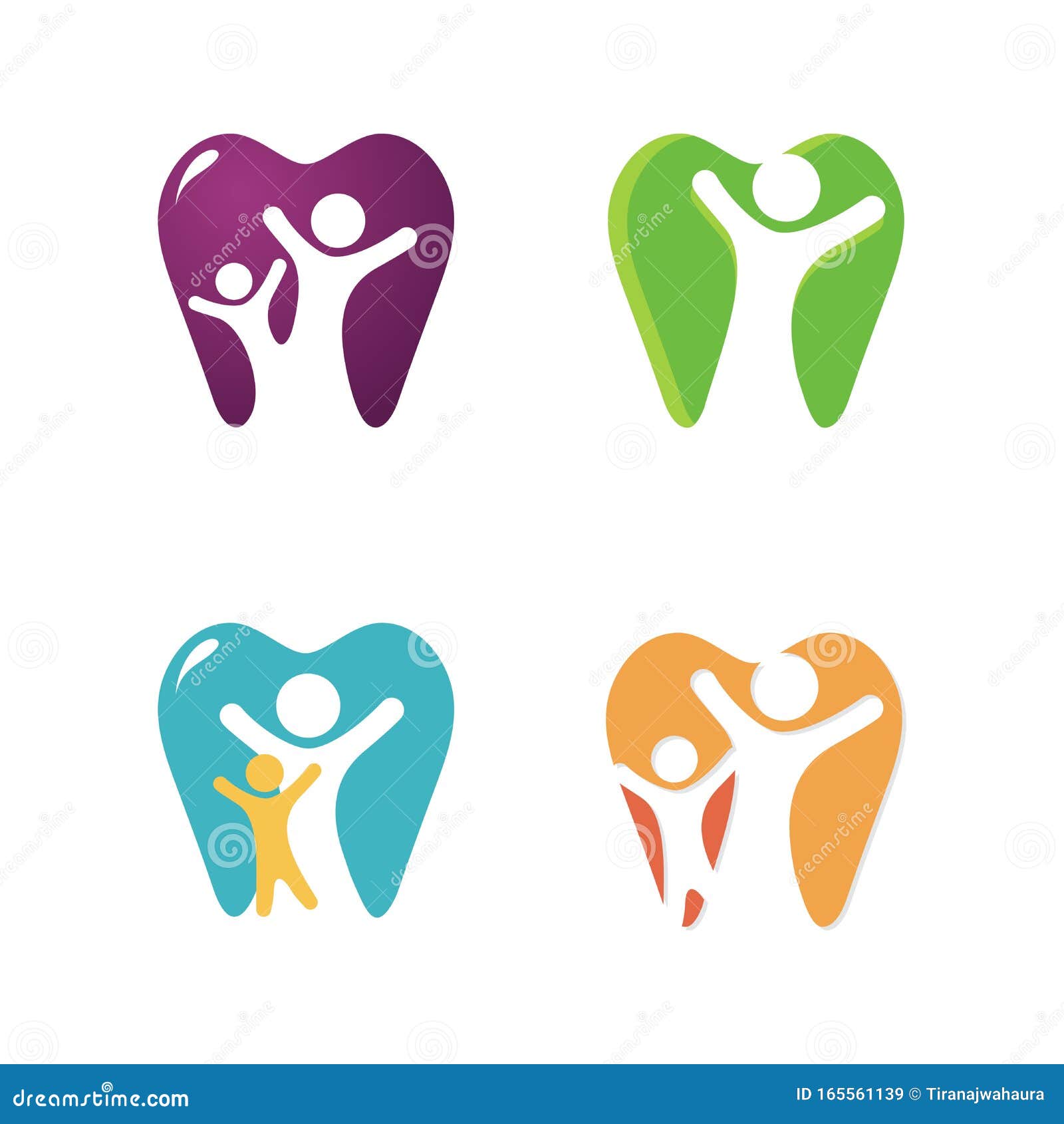 Teeth Vector Icon or Logo with Flat Cartoon Design 向量例证 - 插画 包括有 关心, 绝对 ...