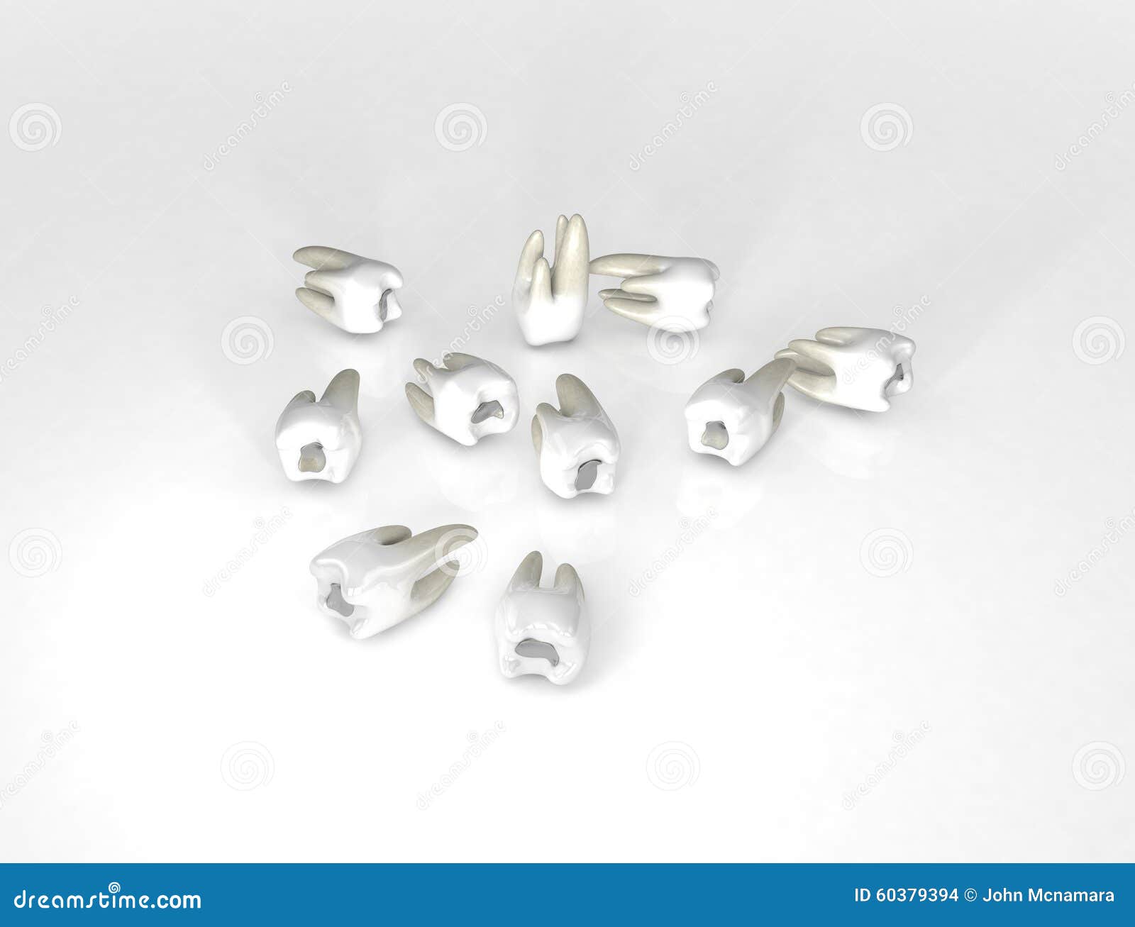 Teeth on white surface stock illustration. Illustration of white - 60379394