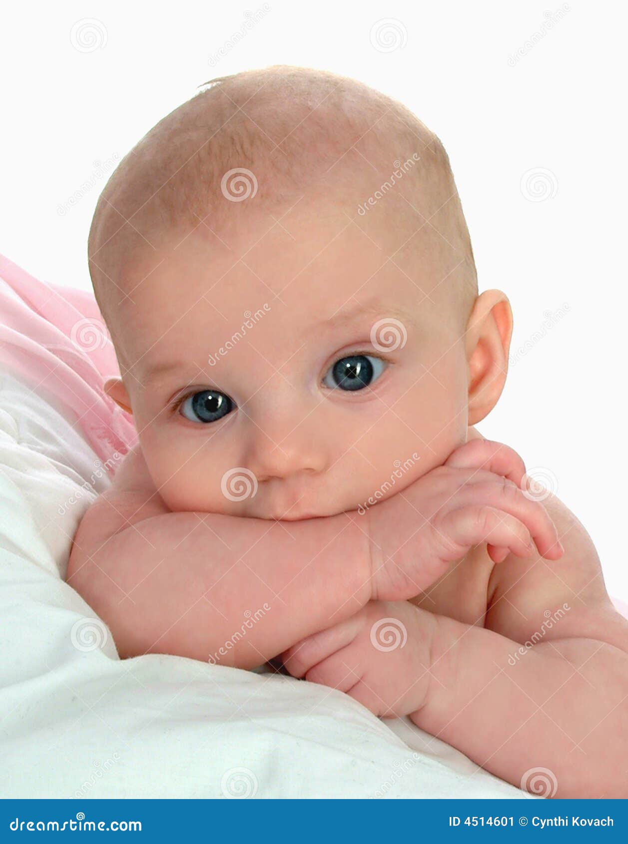 Teething Baby stock image. Image of eyes, newborn, laugh - 4514601