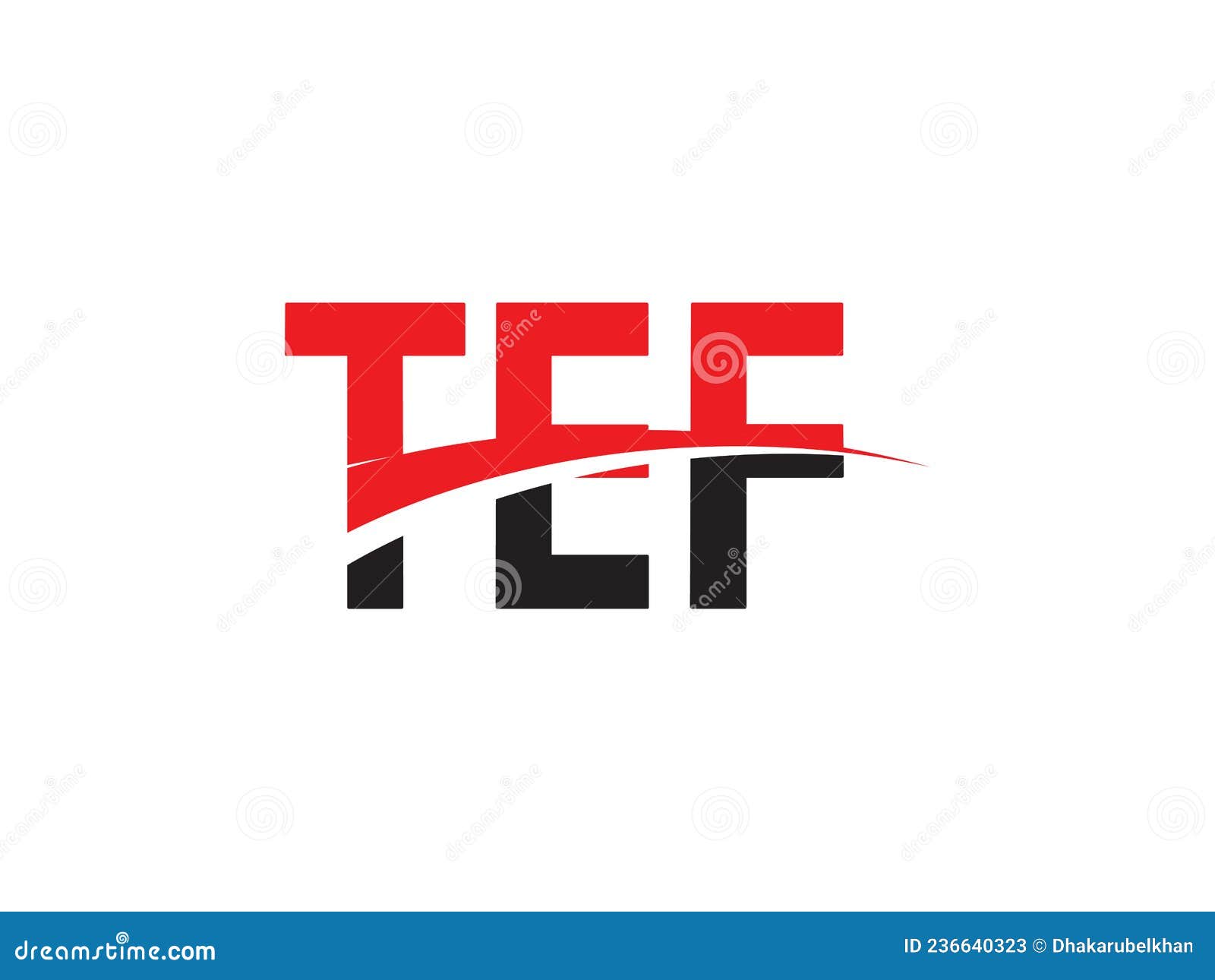 TEF Letter Initial Logo Design Vector Illustration Stock Vector ...