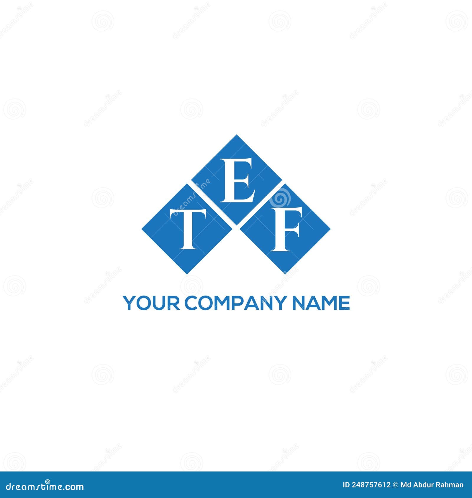 TEF Letter Logo Design on BLACK Background. TEF Creative Initials ...
