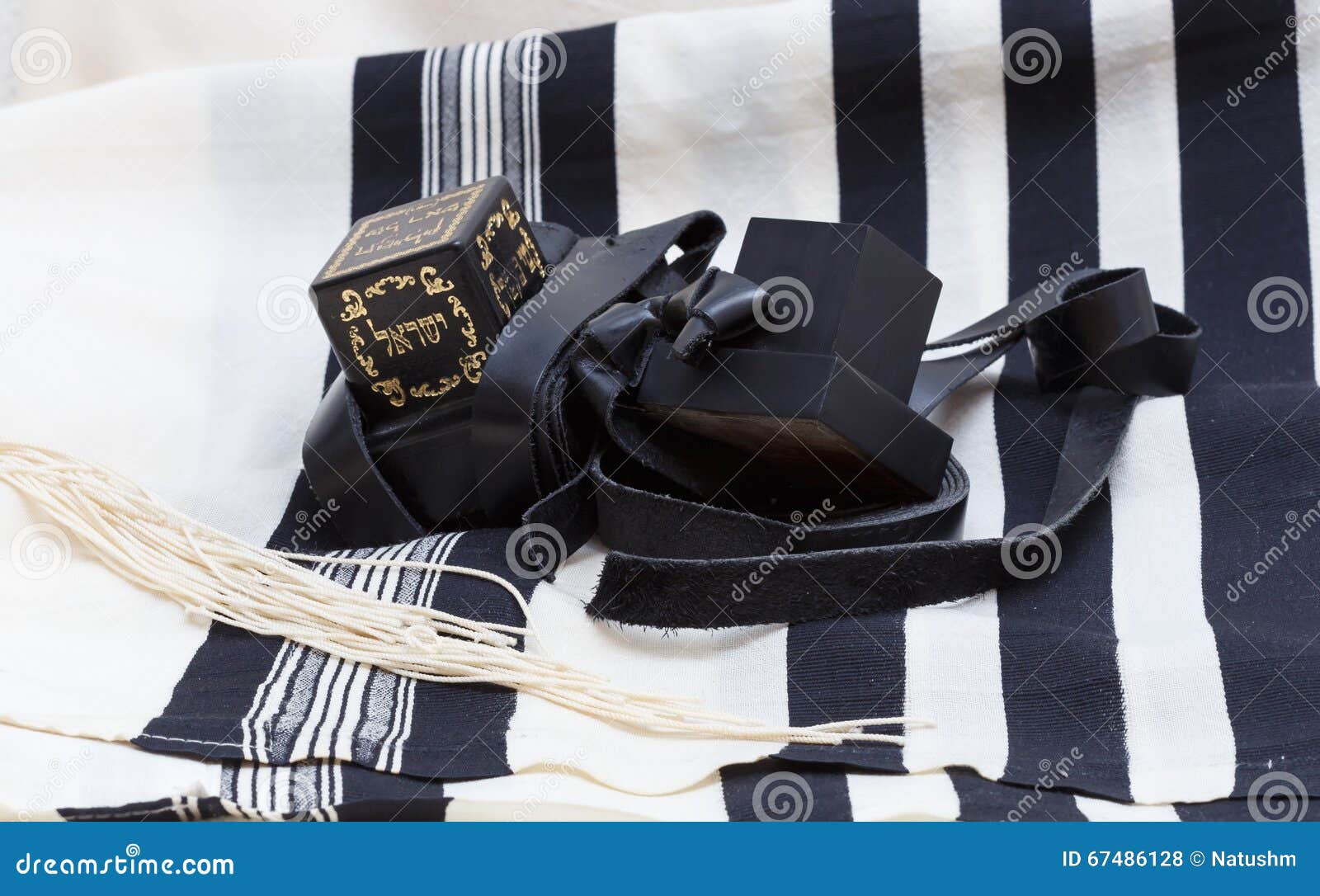 Tefillin and tallit. stock photo. Image of shoe, israel - 67486128