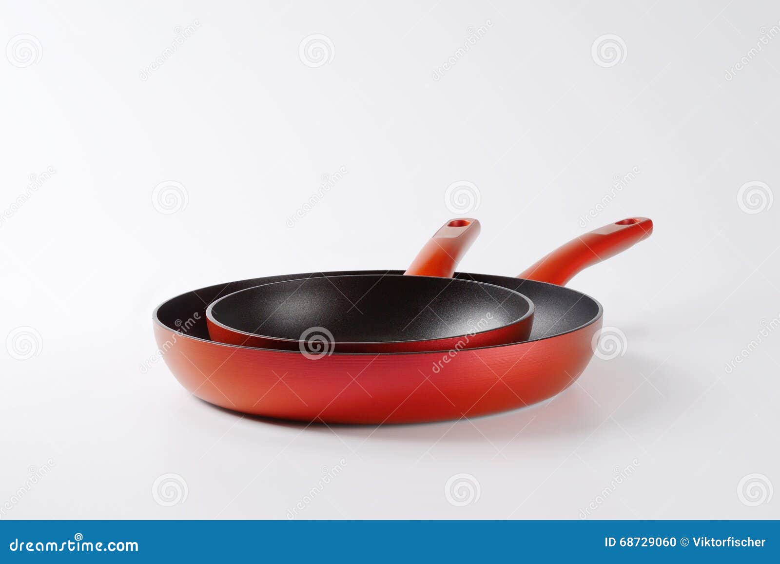 Teflon frying pans stock photo. Image of cookware, cooking - 68729060