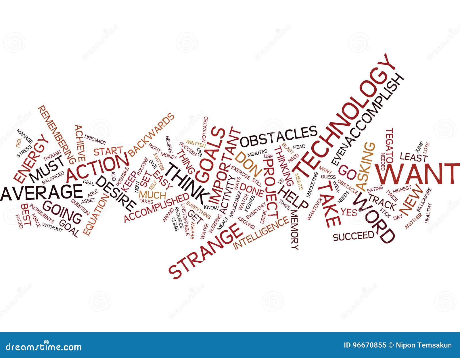 Tegato the New Technology for Your Success Text Background Word Cloud ...