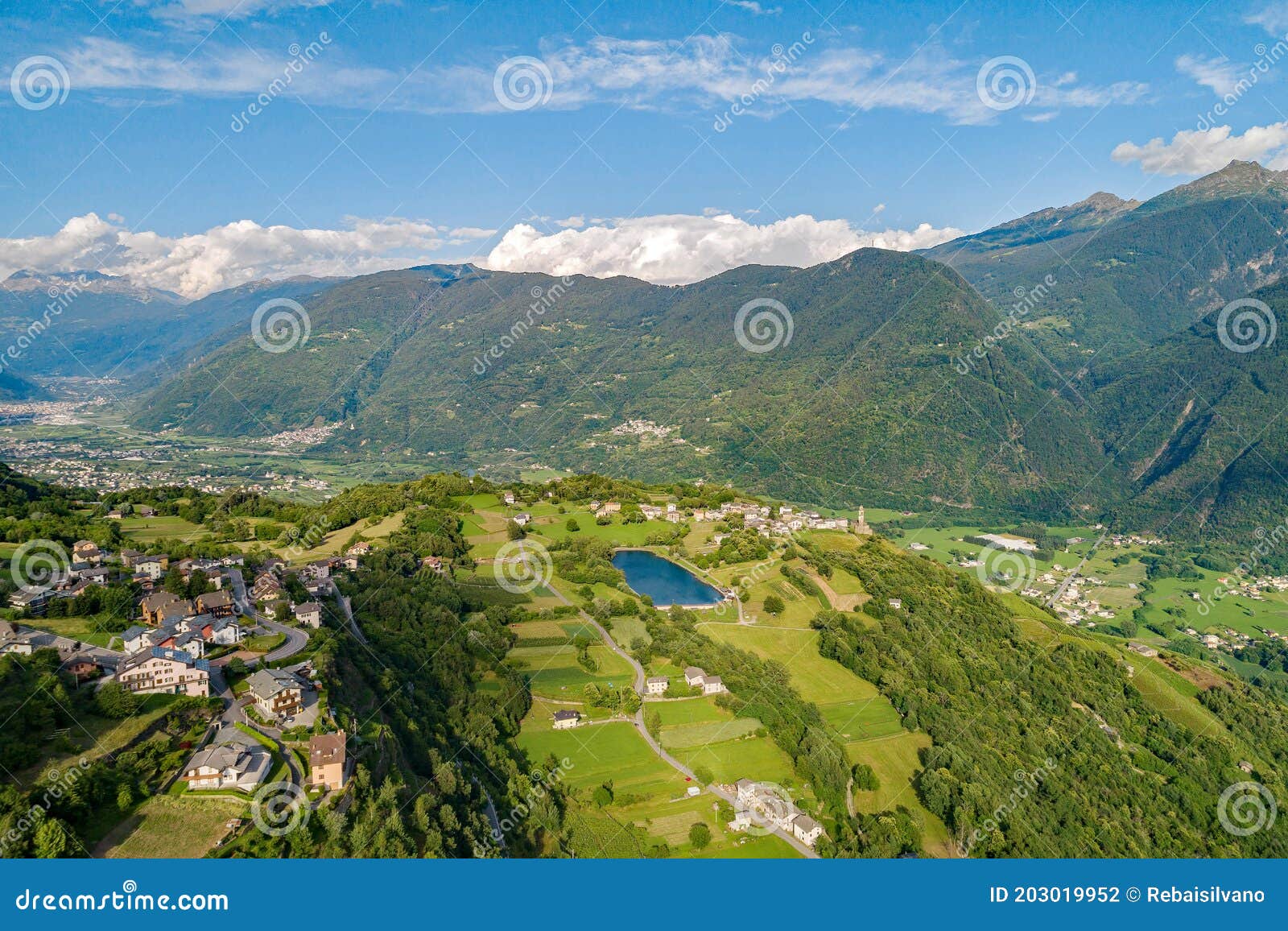 Teglio, Valtellina it, Aerial View Stock Photo - Image of outdoor ...