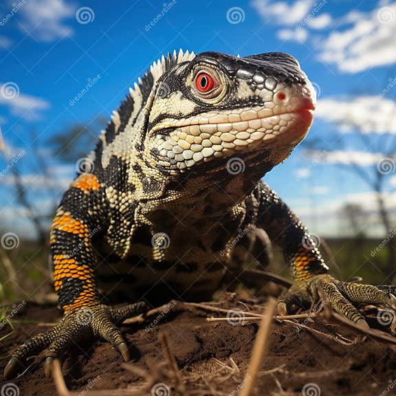 Tegu Lizard Made with Generative AI Illustration Stock Illustration ...