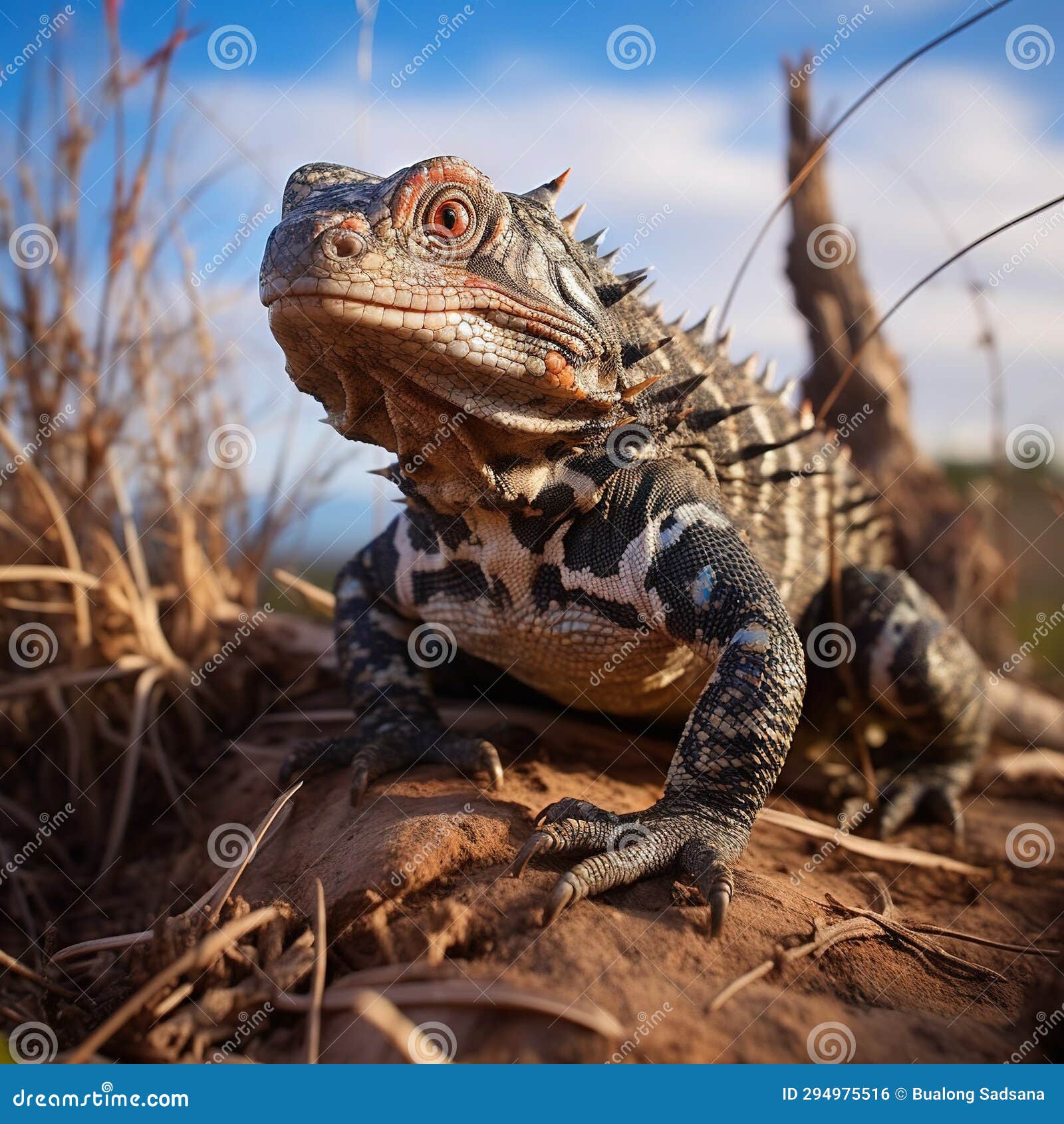 Tegu Lizard Made with Generative AI Illustration Stock Illustration ...