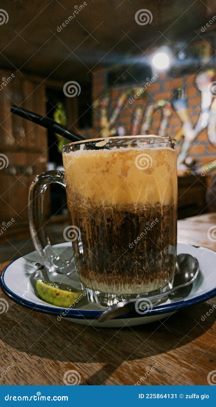 Teh Telur Traditional Drink from Minang Stock Image - Image of telur ...