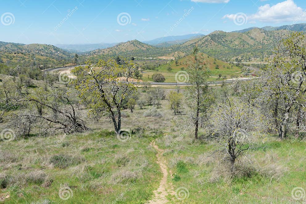 Tehachapi Loop tracks stock image. Image of helix, trees - 89930967
