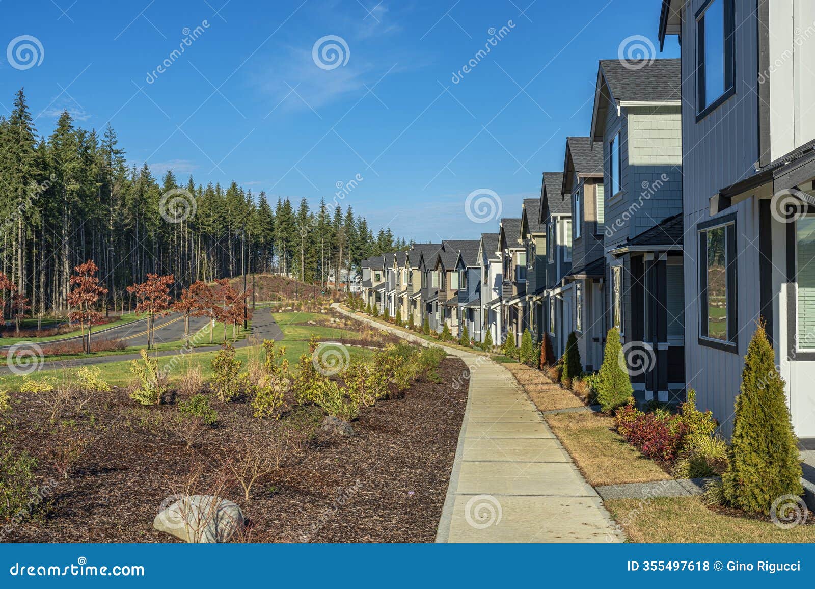 Tehaleh Washington State New Housing Construction Stock Photo - Image ...