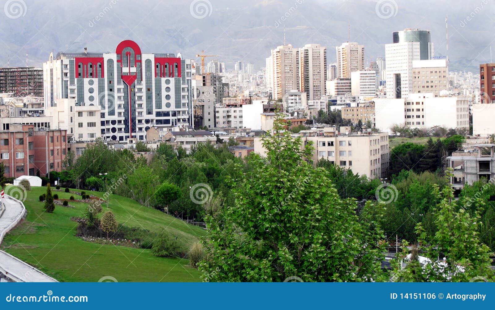 Tehran city stock photo. Image of cityscape, high, architecture - 14151106