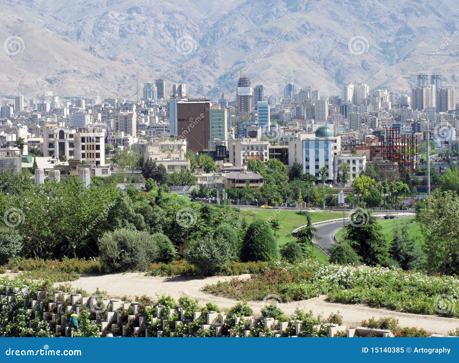 Tehran city stock image. Image of mountain, iran, scenic - 15140385