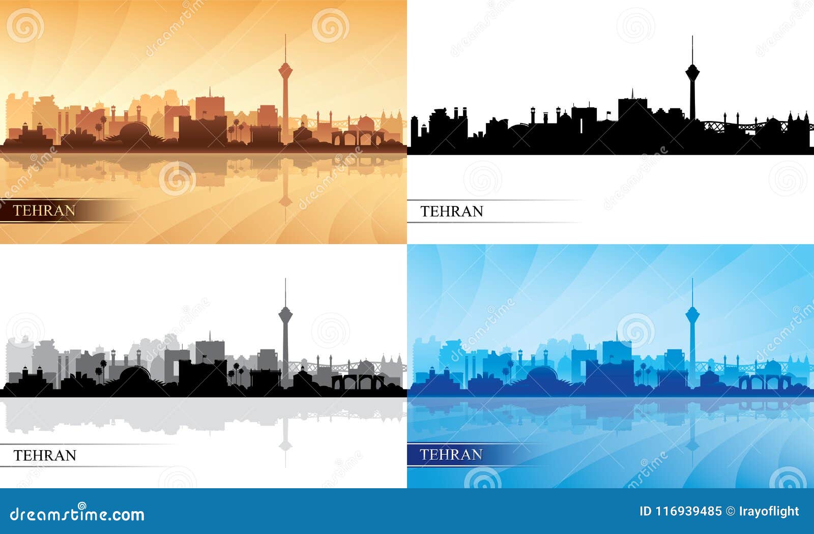 Tehran City Islamic Republic Of Iran, Persia, Capital City Map Vector ...