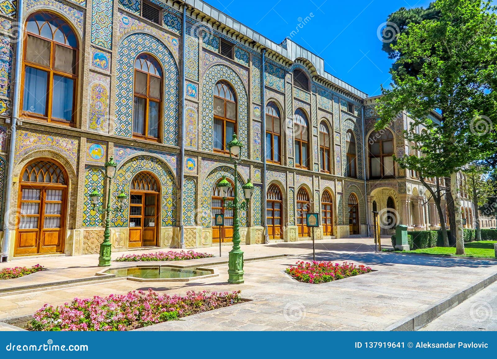Tehran Golestan Palace 06 stock image. Image of karim - 137919641